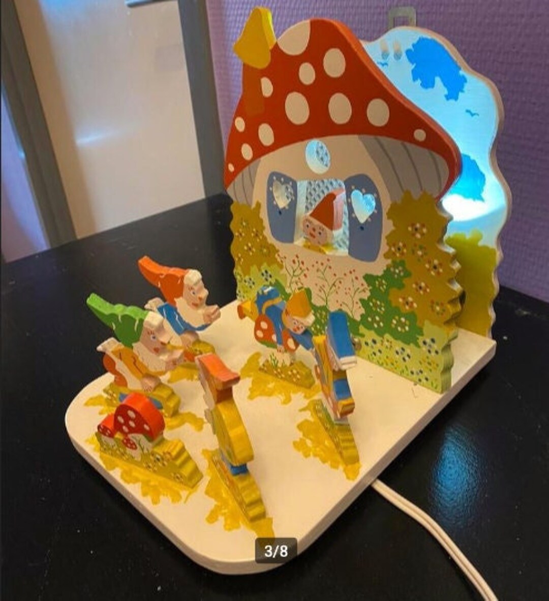 Vintage Kinder Kabouter Lamp Kinderlamp - Etsy