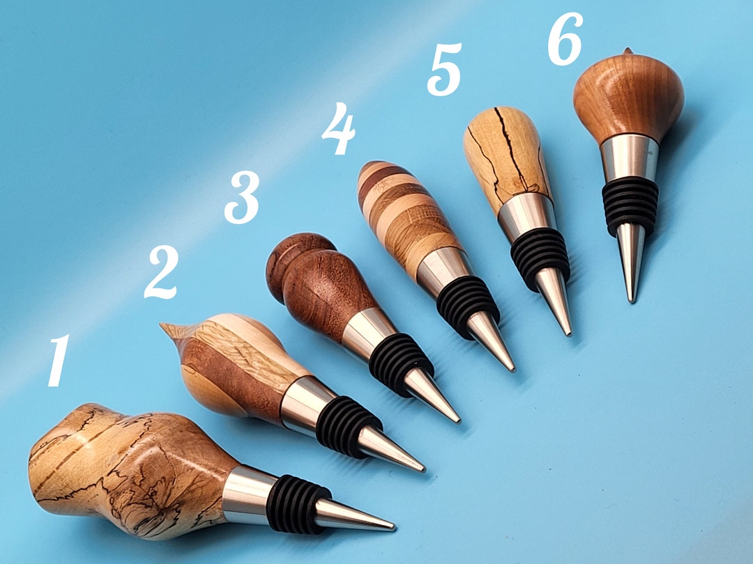 Handmade Wooden Bottle Stoppers - High Quality Stainless Steel With ...