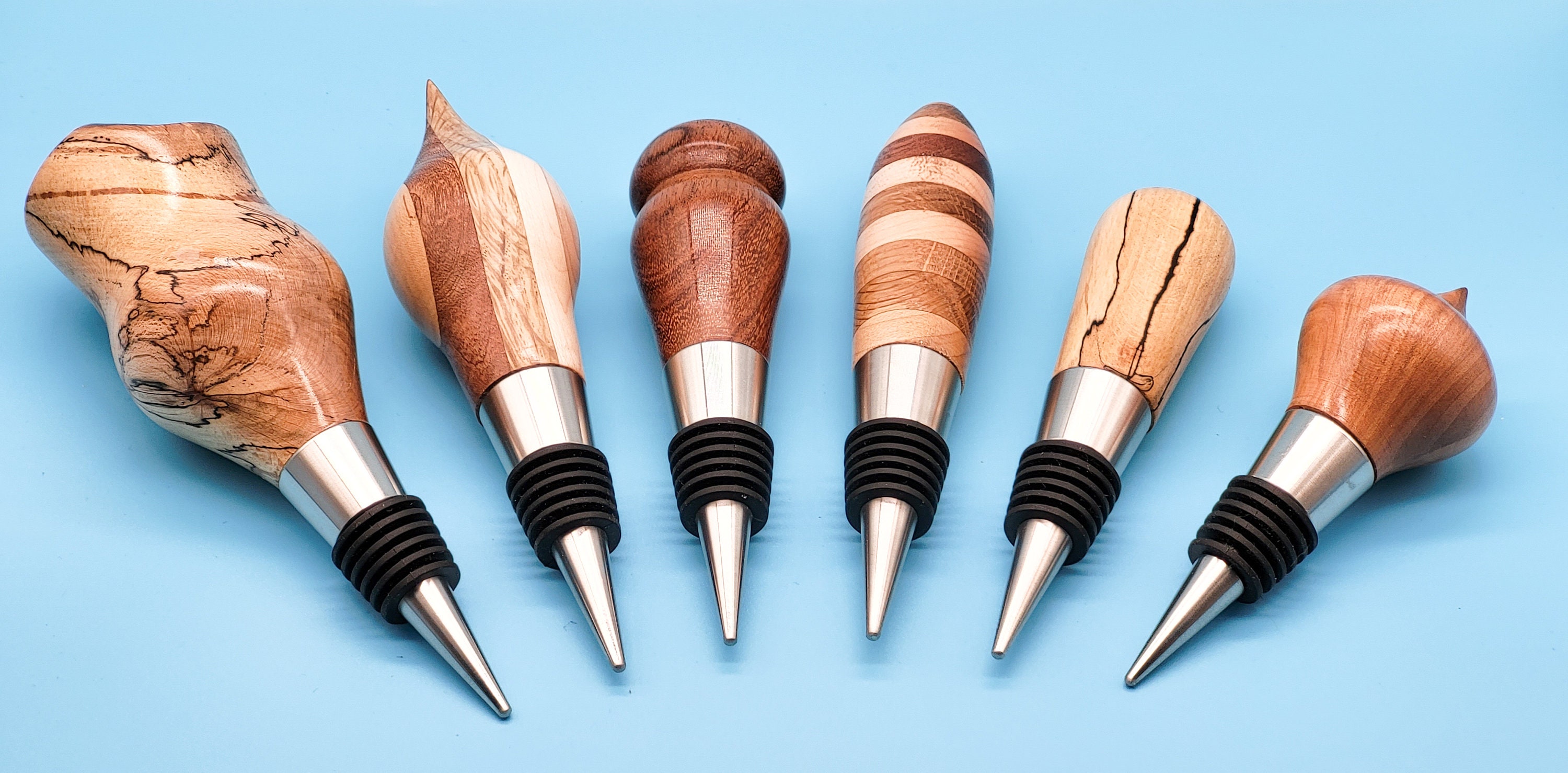 Handmade Wooden Bottle Stoppers High Quality Stainless Steel With ...