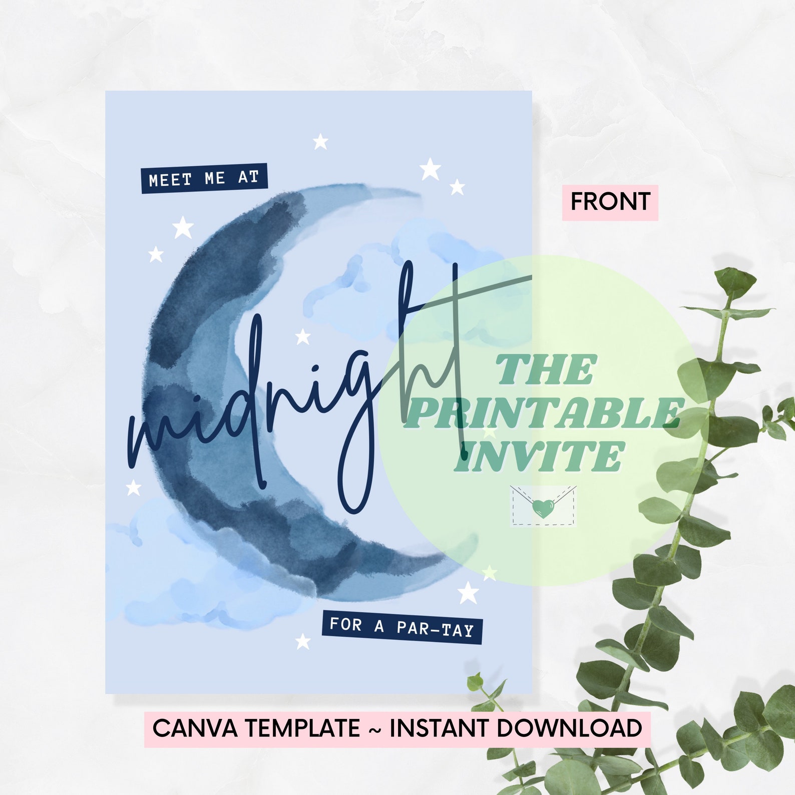 Midnight Taylor Swift Birthday Party Invitation Canva - Etsy