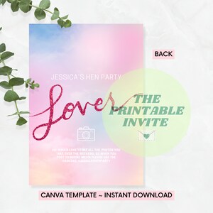 Lover Taylor Swift | Hen Bachelorette Party Invitation Itinerary ...
