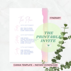 Lover Taylor Swift | Hen Bachelorette Party Invitation Itinerary ...