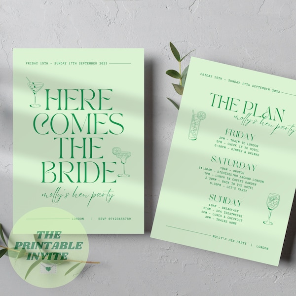 Here Comes the Bride Template - Etsy