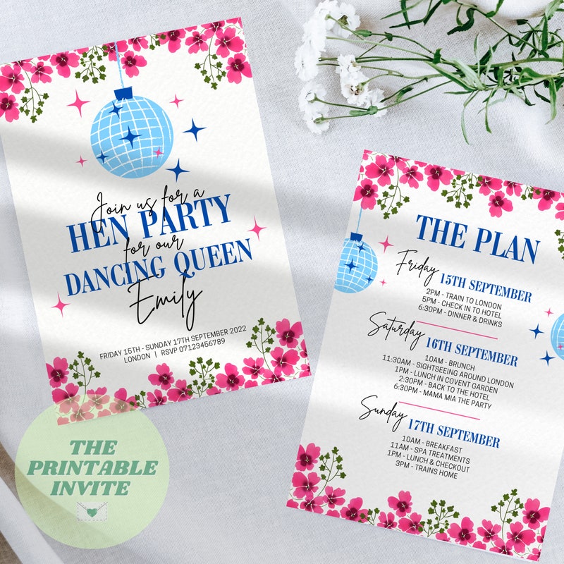 Hen Party Flyer Template - Etsy UK