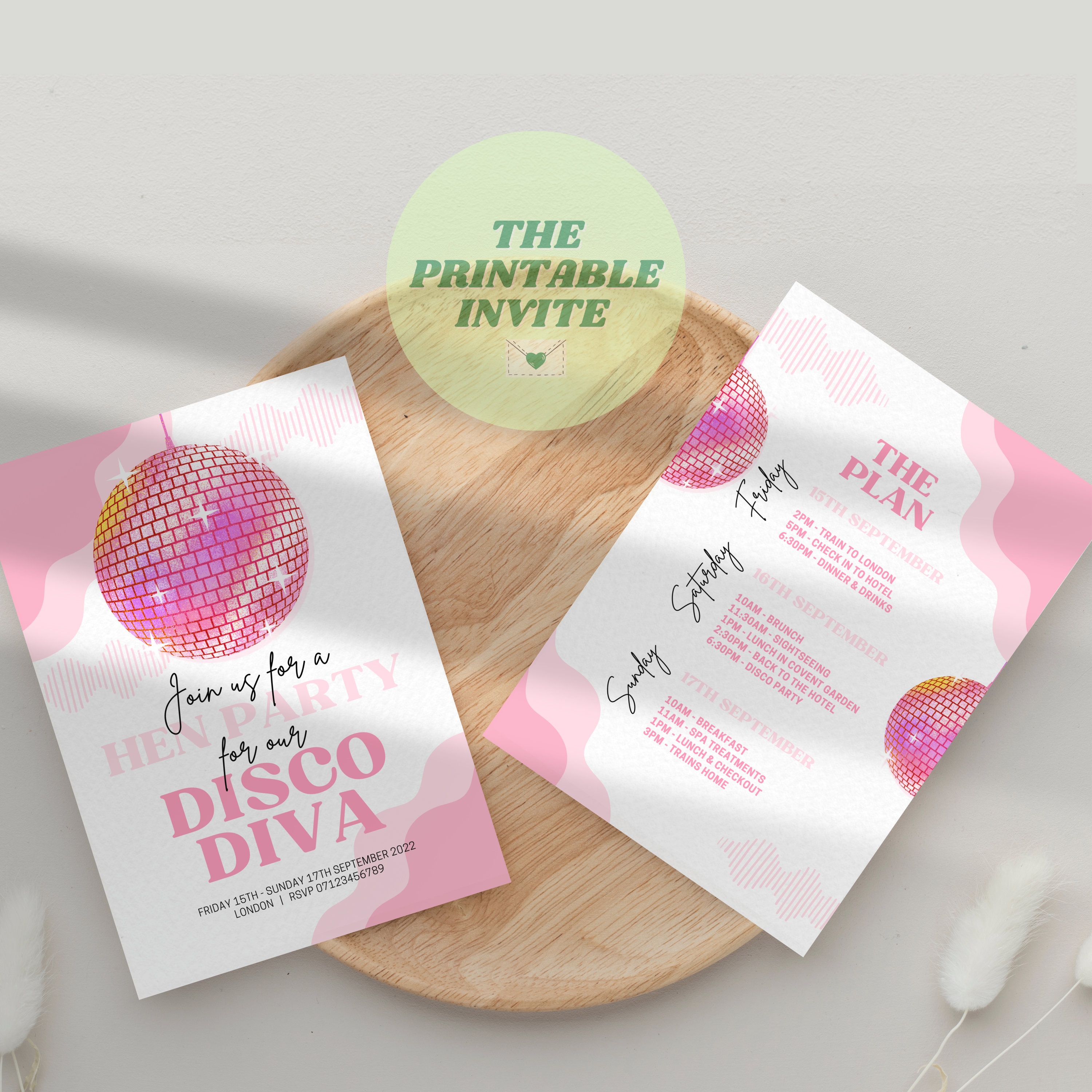 Diva Party Invitation Templates