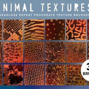 34 Animal Textures Procreate Brushes - Etsy