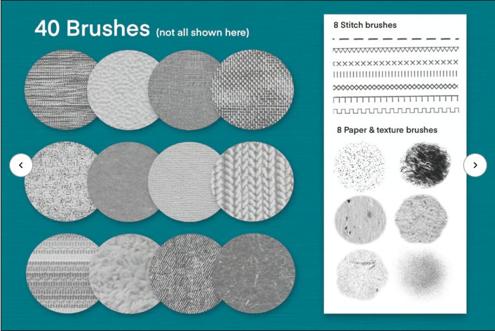 40 Procreate Fabric Stitching and Texture Brushes | Textile Procreate ...
