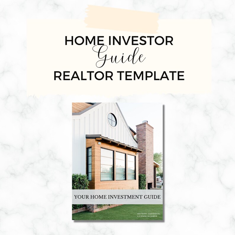 Home Investor Guide Template for Realtors Editable Canva Template - Etsy