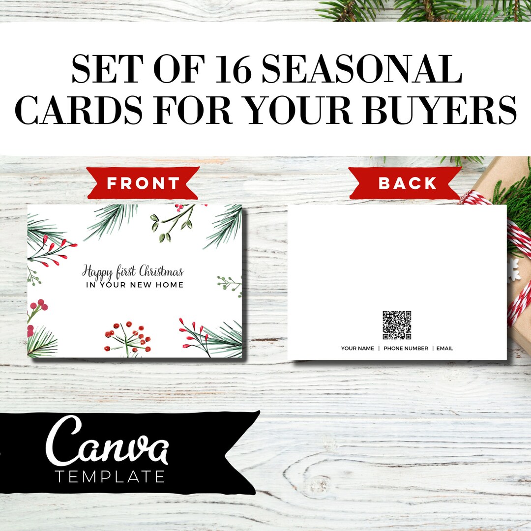 Set of 16 Foldable Cards for Your Buyers | Real Estate Cards | Home ...