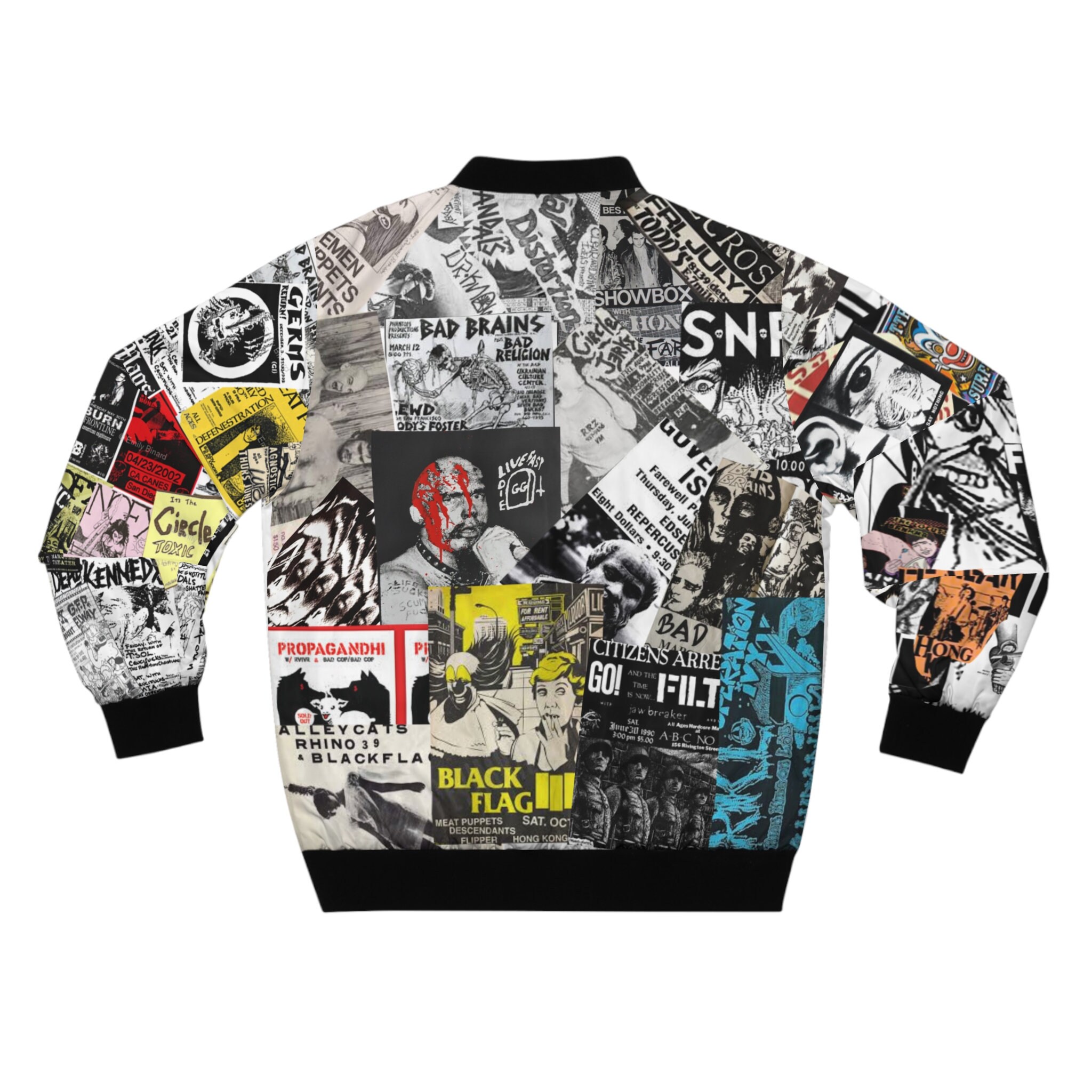 Vintage Punk Rock Flyer Bomber Jacket, Vintage Bomber Jacket sold by ...