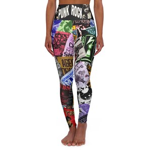 Punk Rock Flyer High Waisted Yoga Leggings - Etsy