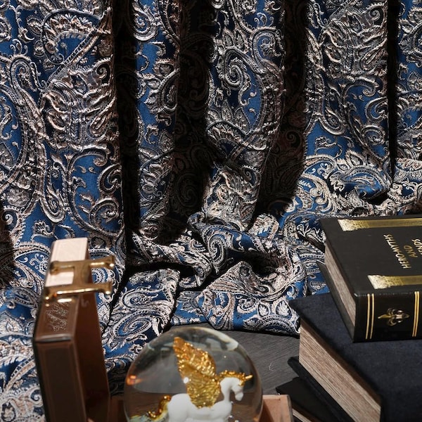 Brocade Curtains - Etsy