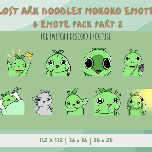 Kawaii Mokoko Emote - Etsy Finland