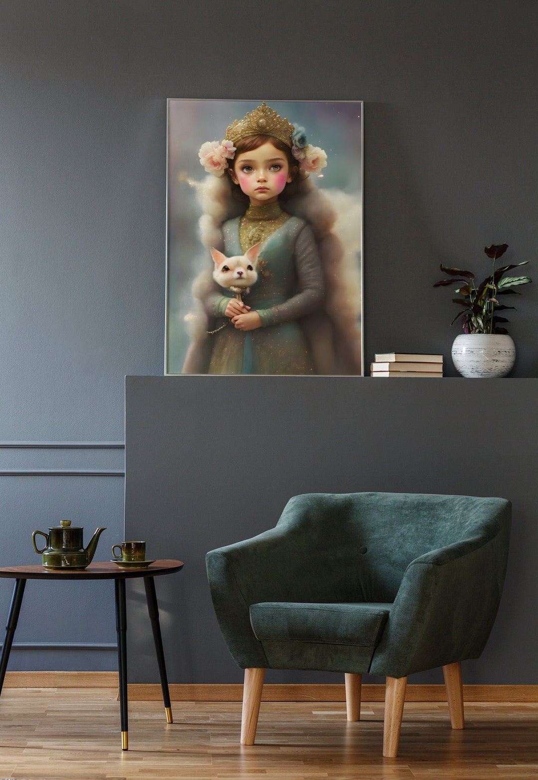 Tween Girl Art, Fancy Dress Tweens, Tween Girl Gift, Tween Decor Wall ...