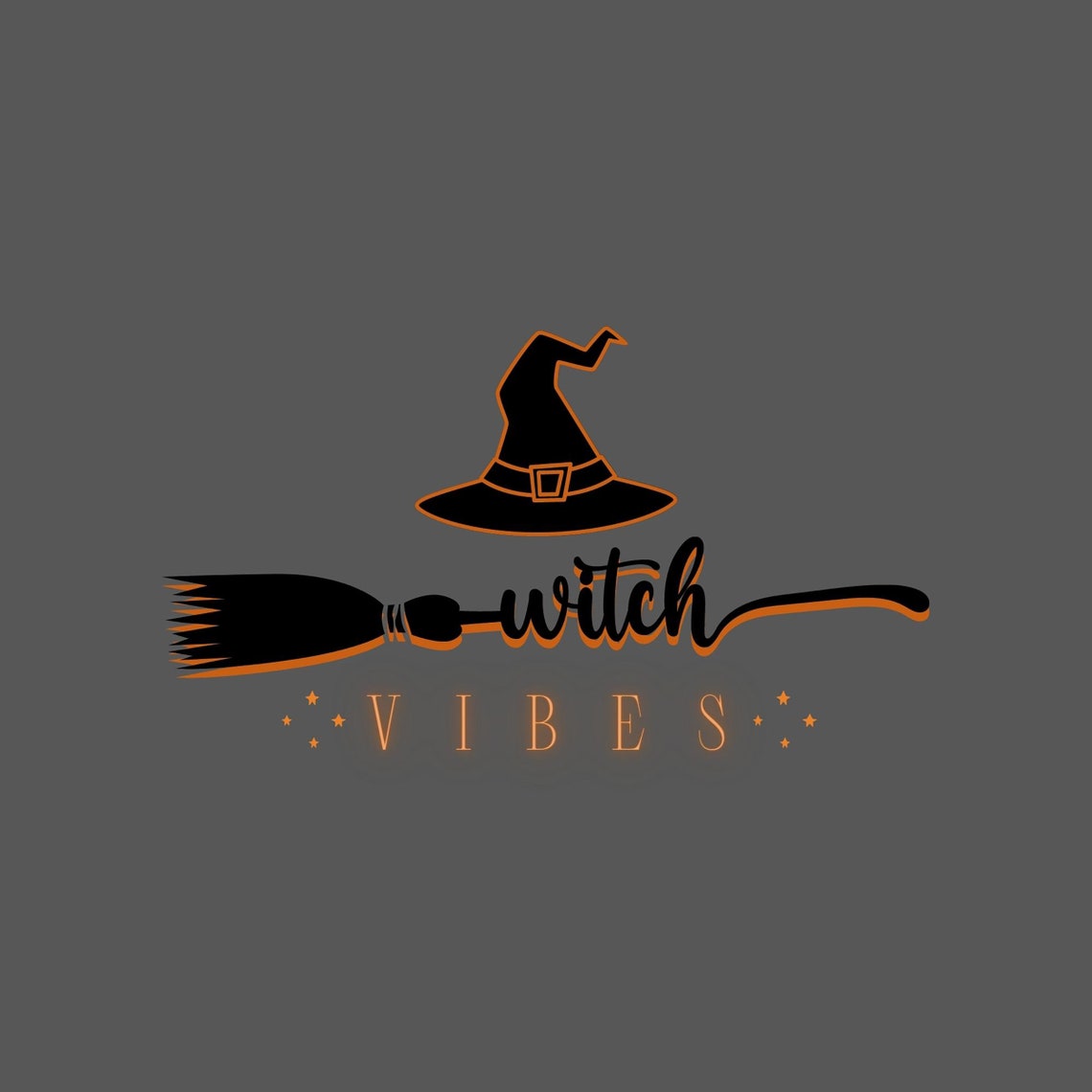 Witch Vibes Halloween Printable Poster Minimalistic Spooky - Etsy