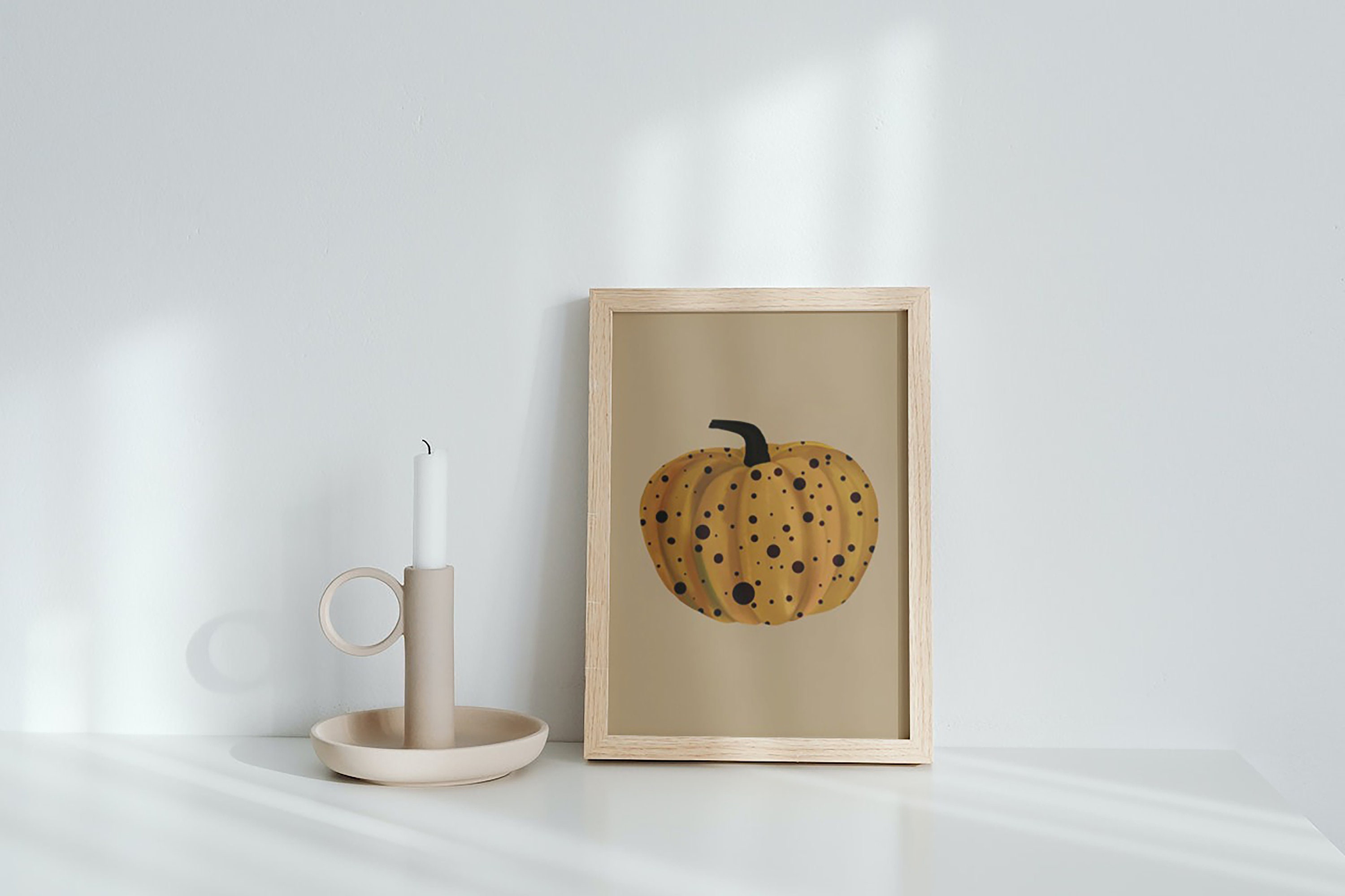 Orange Pumpkin Printable Poster Set 3 Prints Hello Autumn - Etsy