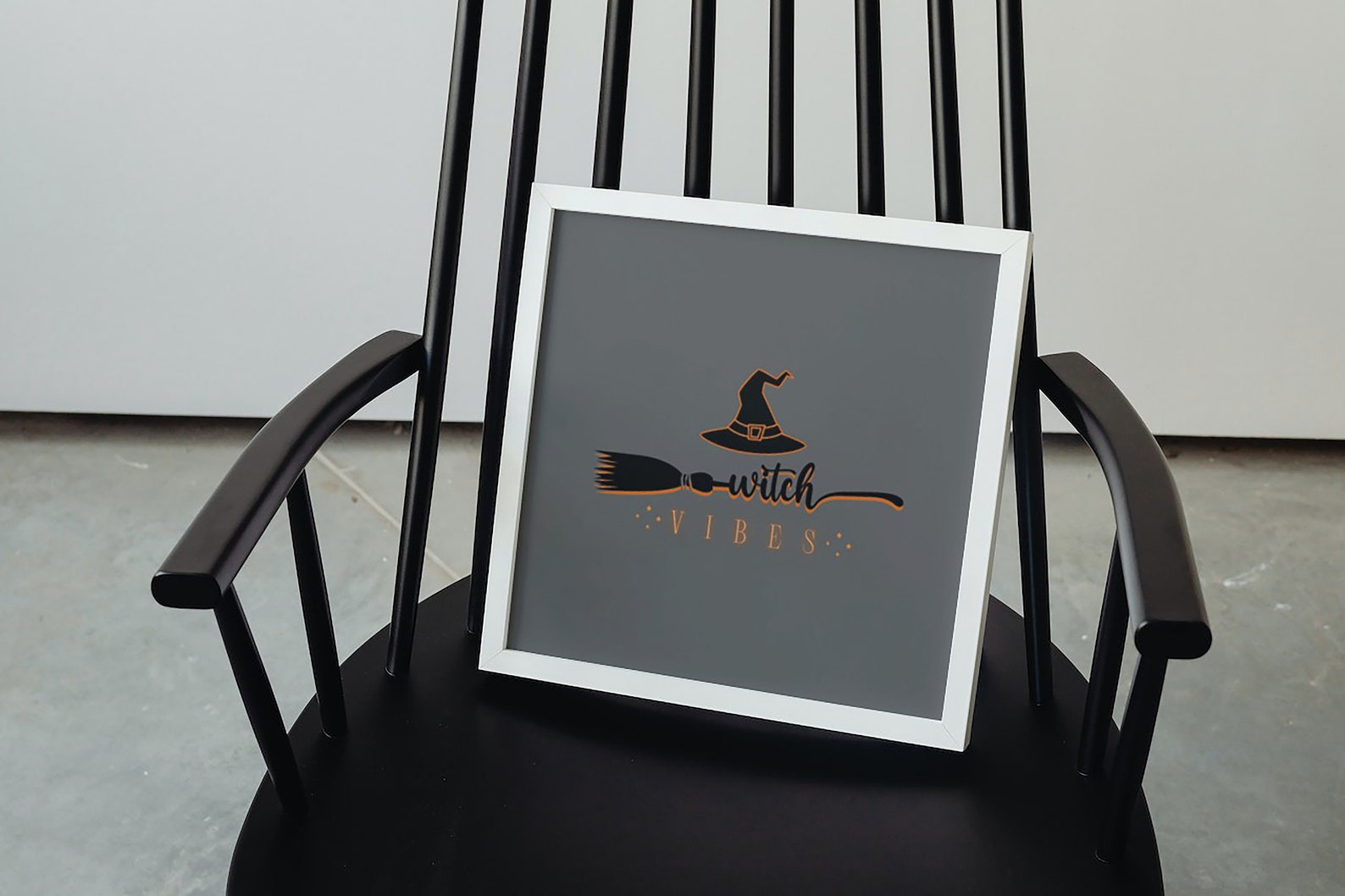 Witch Vibes Halloween Printable Poster Minimalistic Spooky - Etsy