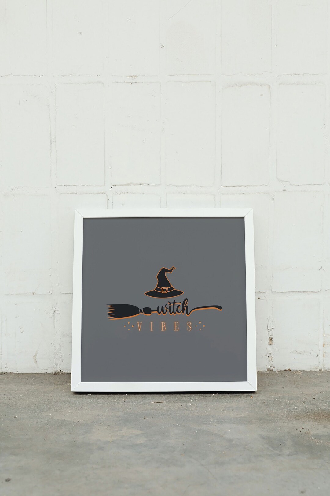 Witch Vibes Halloween Printable Poster Minimalistic Spooky - Etsy