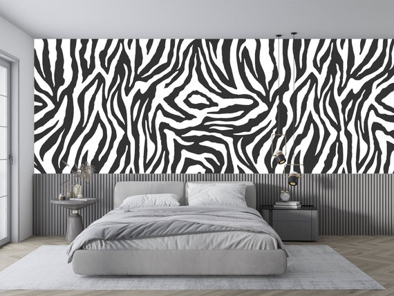 Zebra Pattern On Wall Painting