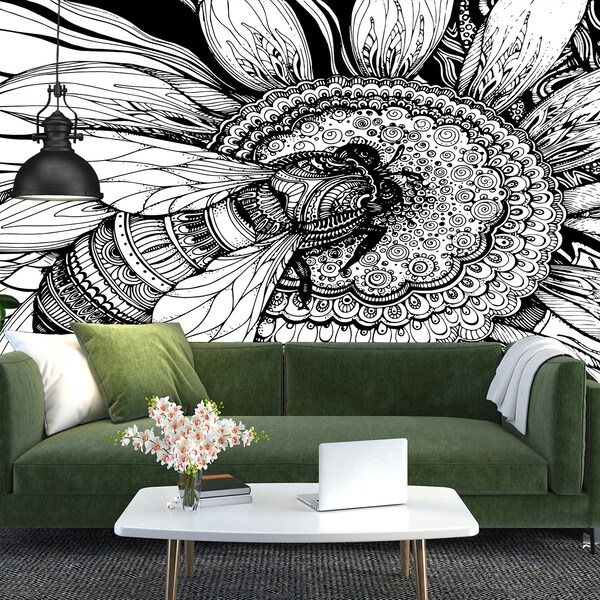 Bee Wallpaper - Etsy