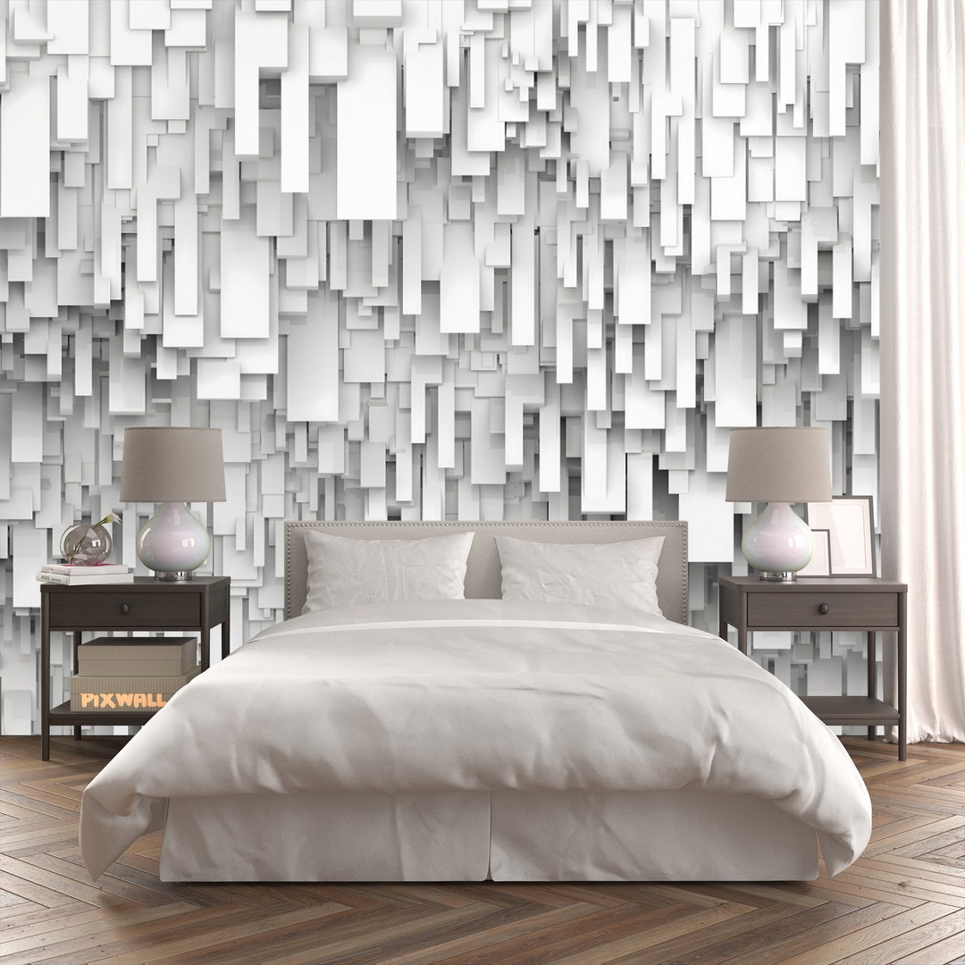 3D Rectangular Shapes Wallpaper Peel and Stick Wallpaper - Etsy
