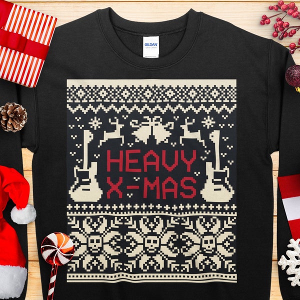Heavy Metal Ugly Sweater - Etsy