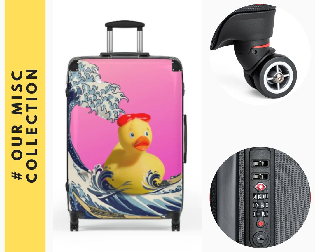The Great Wave off Ducky Suitcase Rolling Suitcase - Etsy