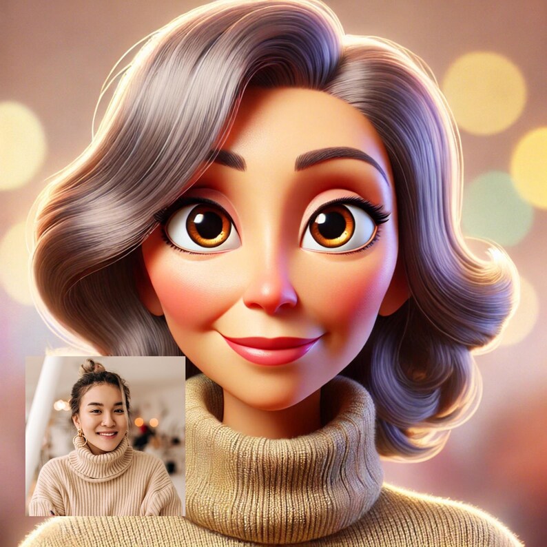 Custom Pixar-inspired Animated Character – Digital Download - Etsy