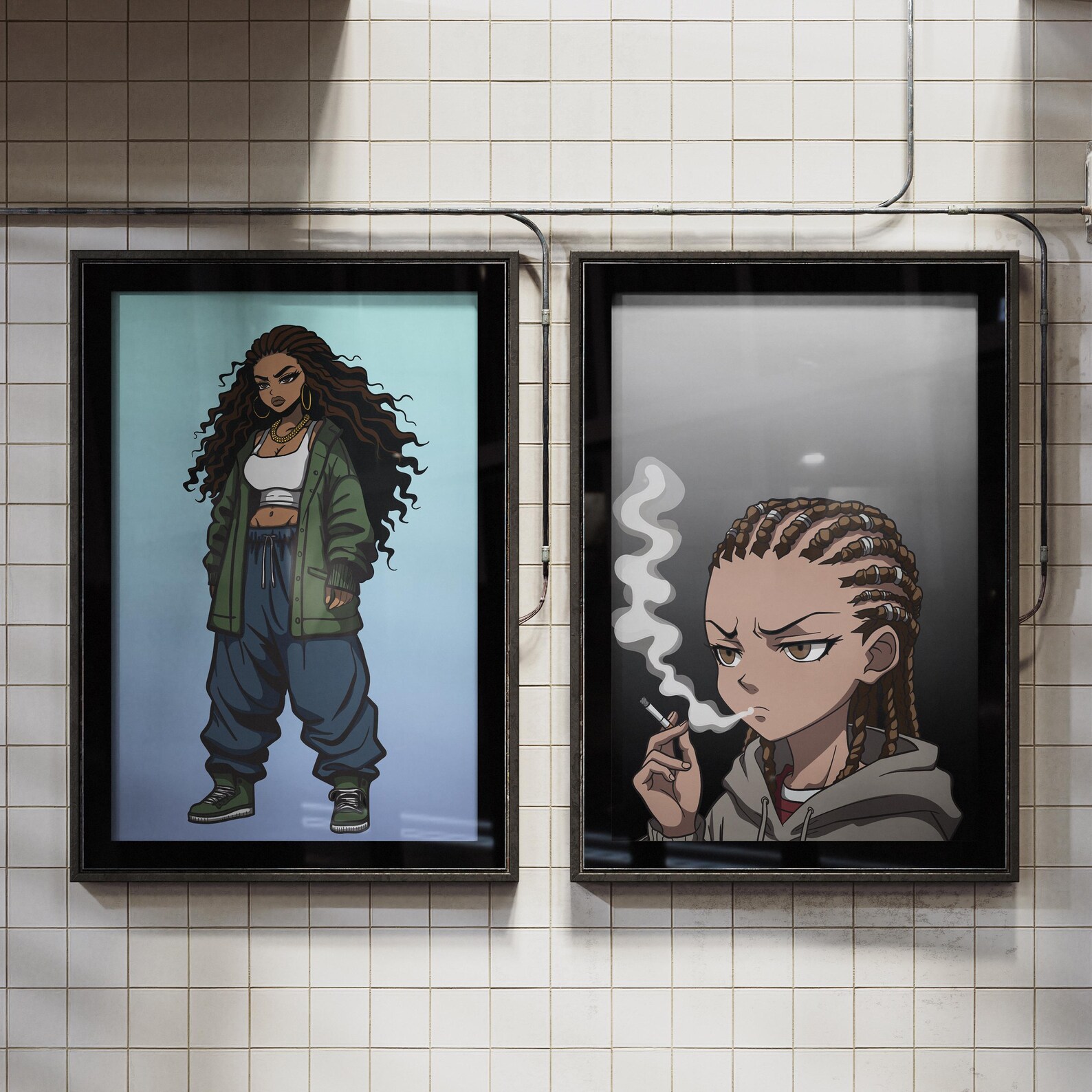 Custom Boondocks-style Character – Personalized Digital Art - Etsy