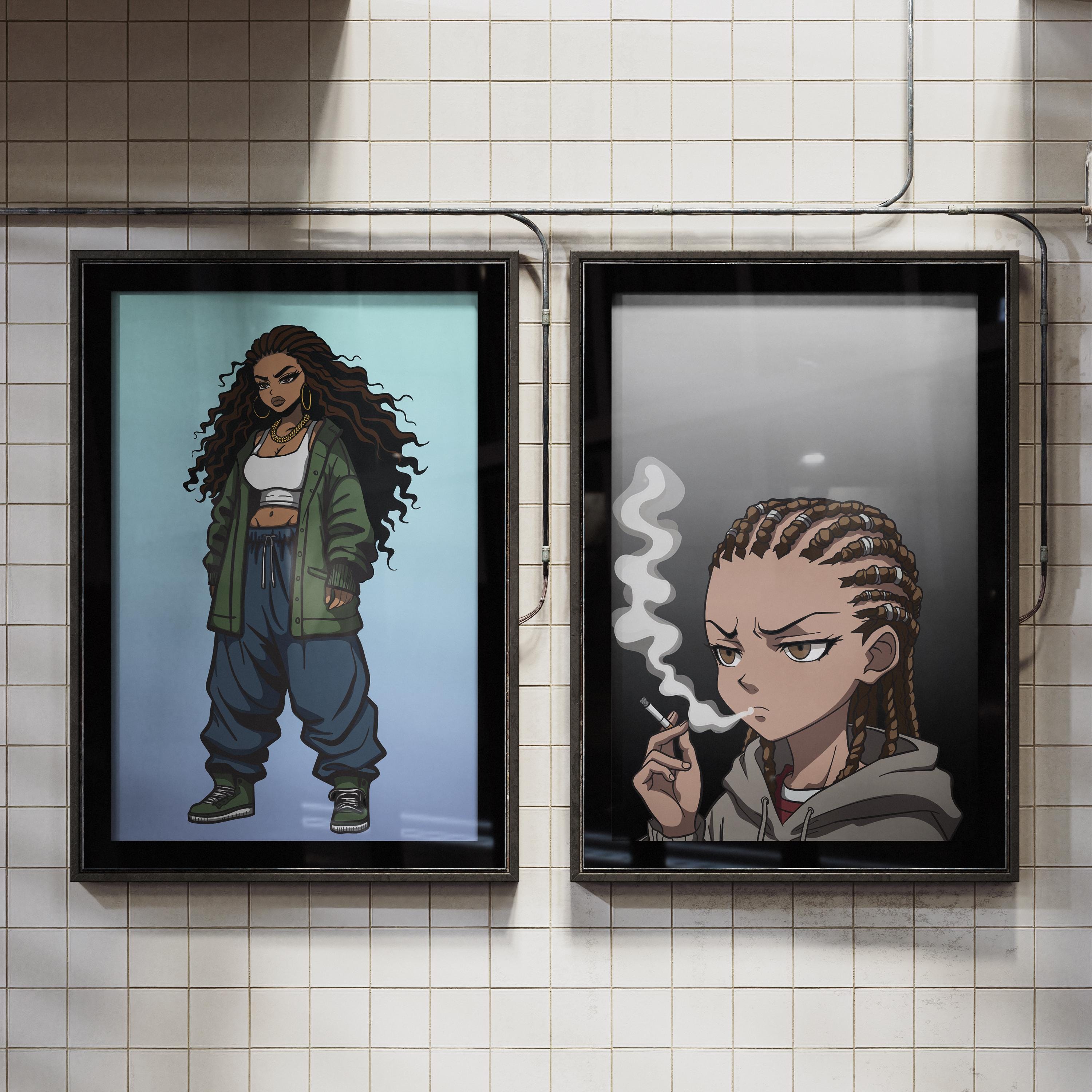 Custom Boondocks-style Character – Personalized Digital Art - Etsy