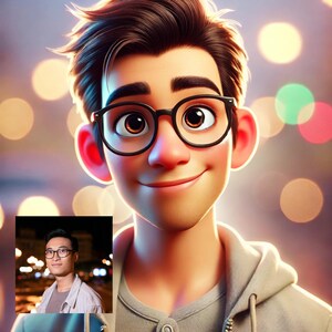 Custom Pixar-inspired Animated Character – Digital Download - Etsy