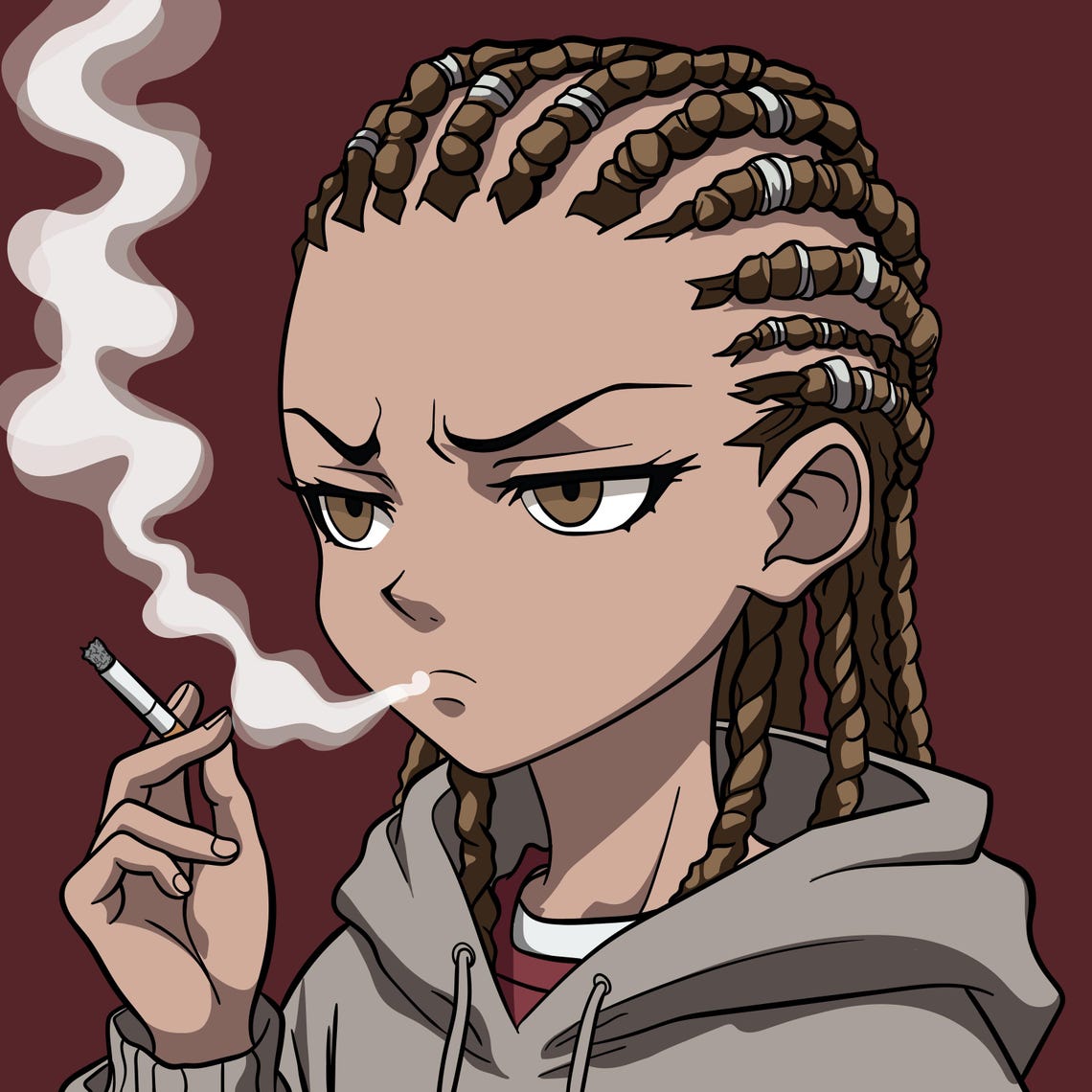 Custom Boondocks-style Character – Personalized Digital Art - Etsy