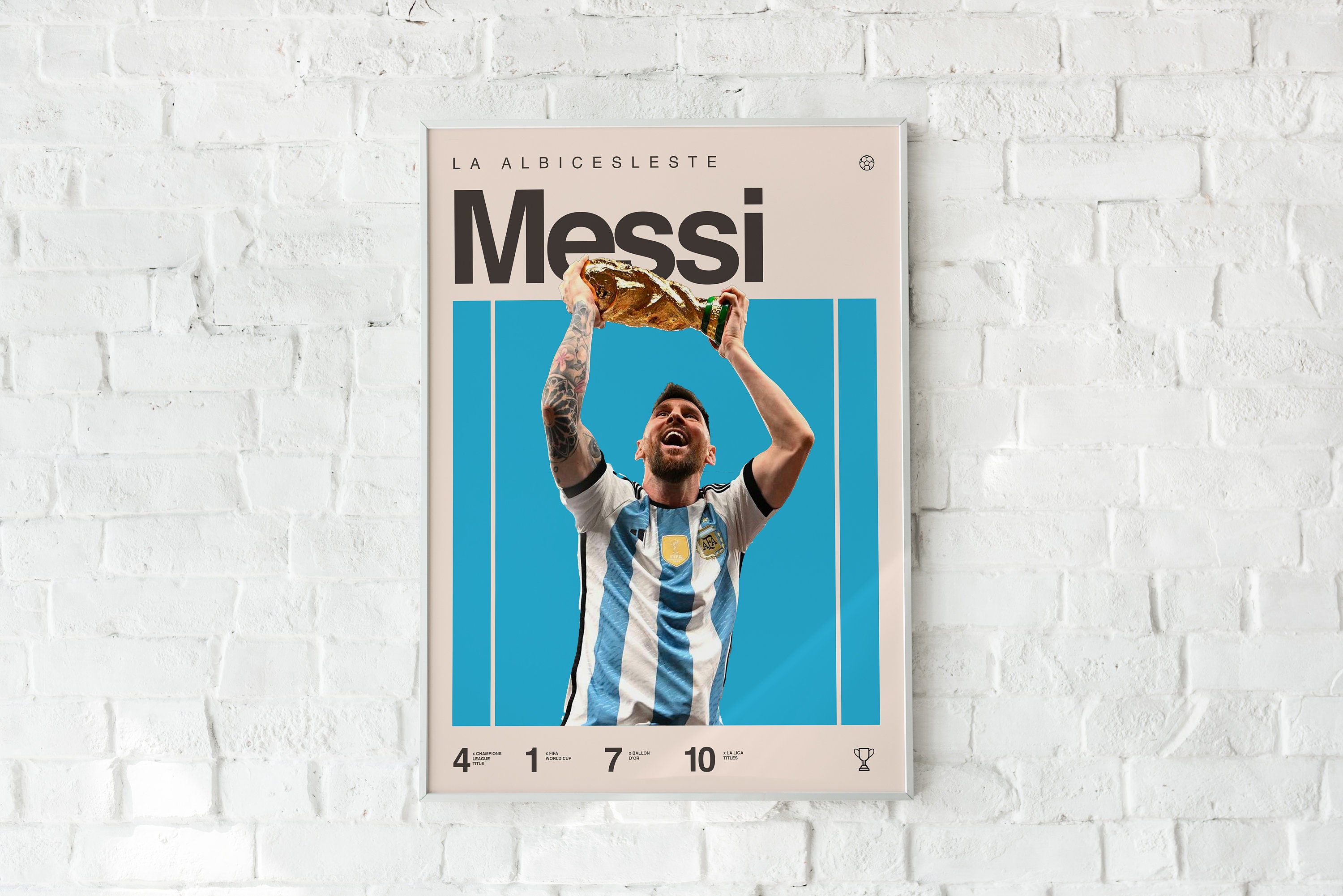 Lionel Messi Argentina National Team Poster, Lionel Messi Poster