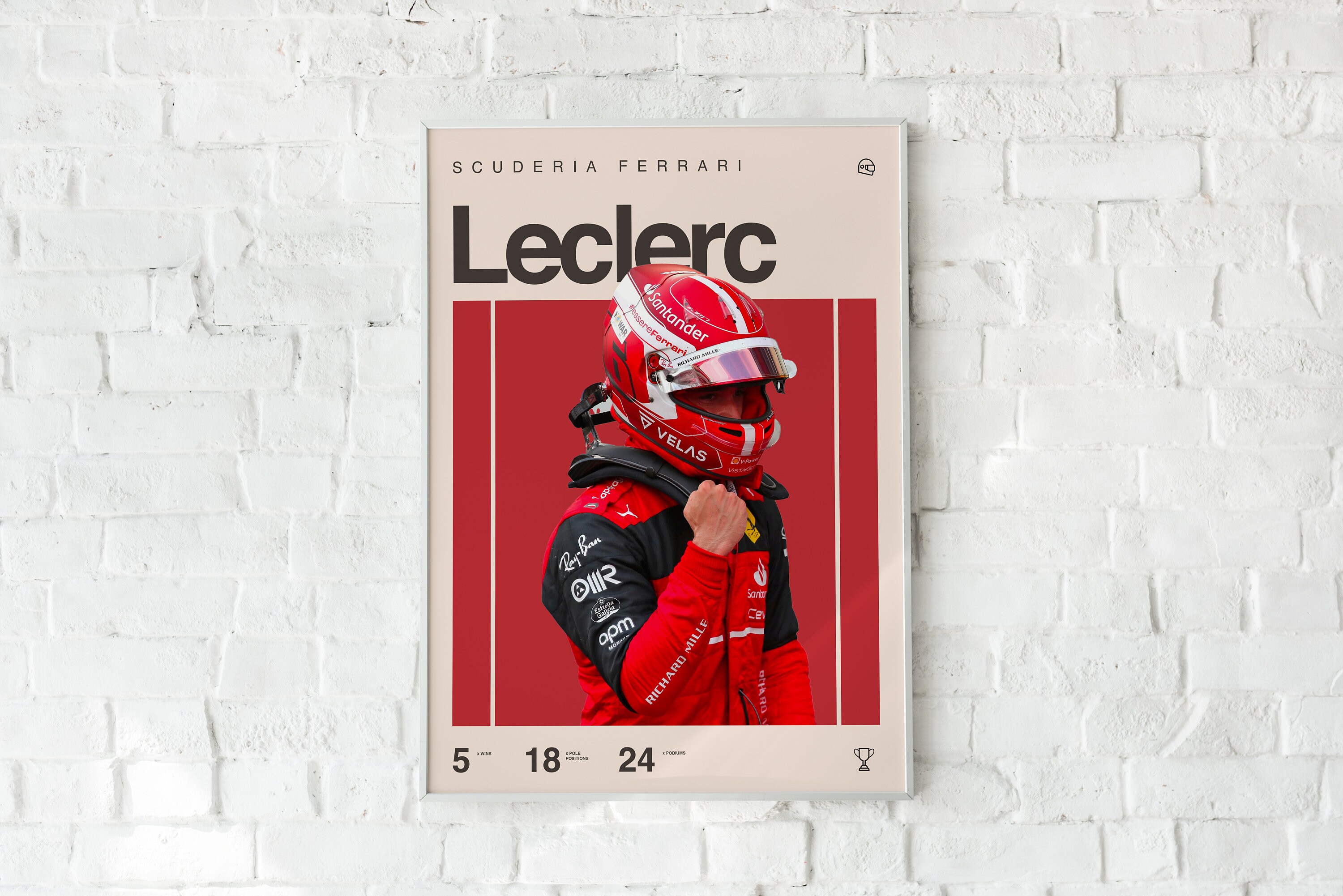 Charles Leclerc Poster F1 Poster Formula 1 Poster Leclerc - Etsy UK
