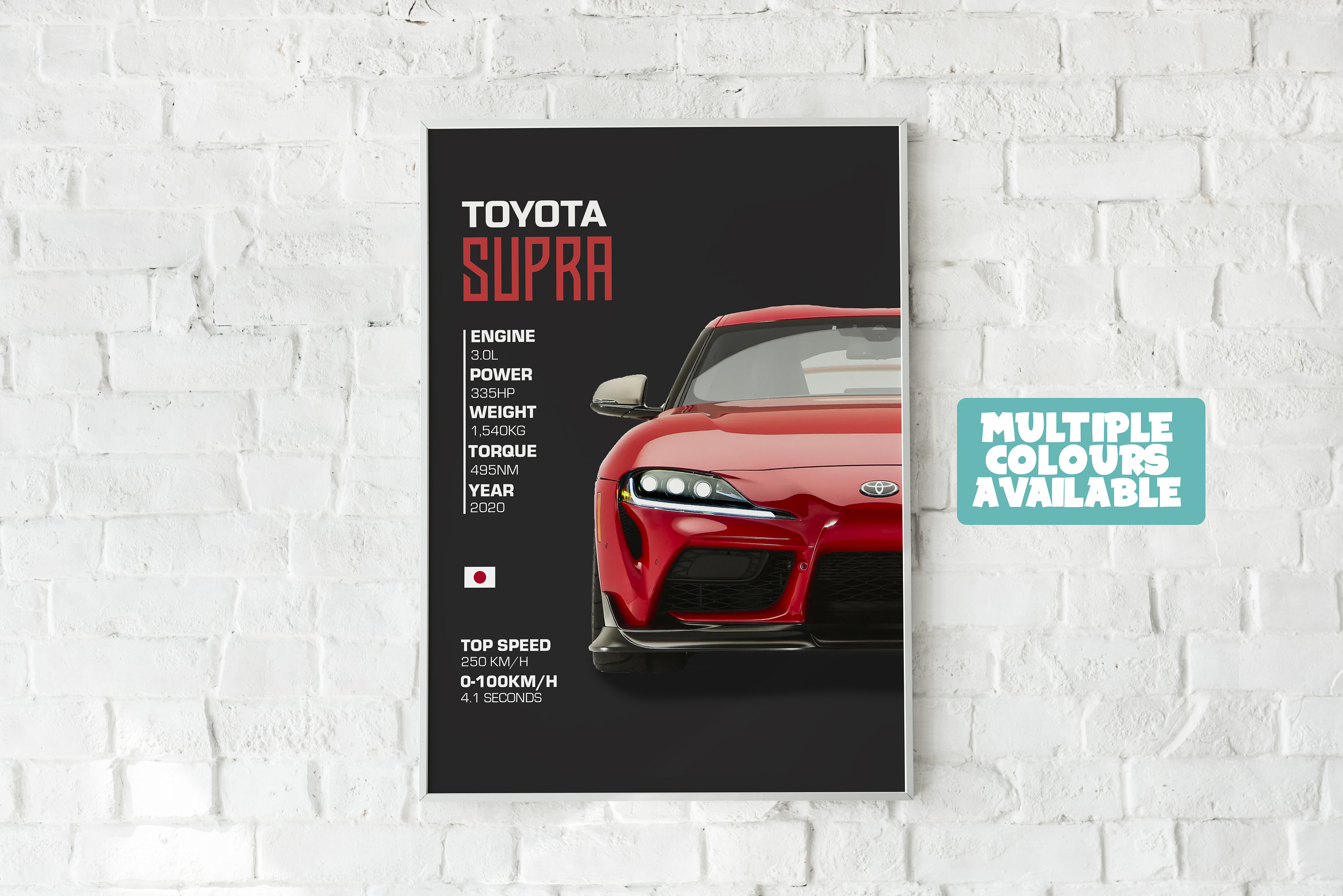 Toyota Supra Poster Toyota Supra Print Supercar Poster - Etsy Canada