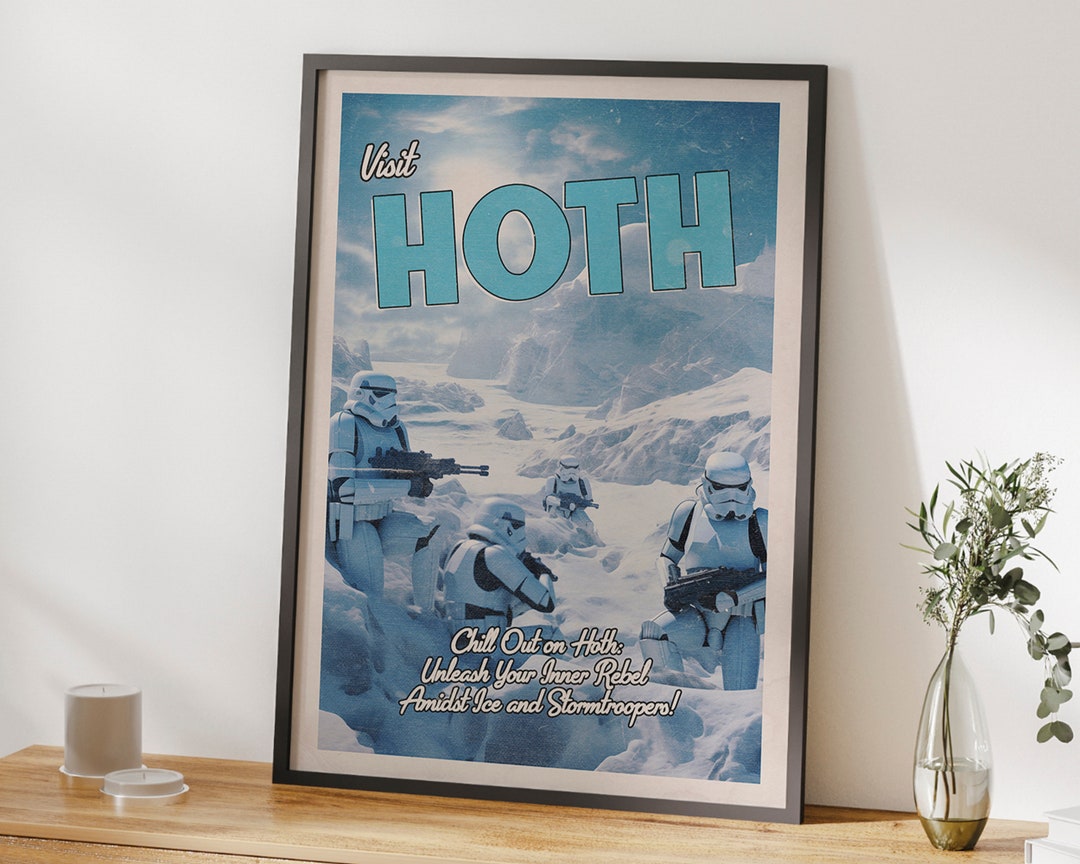 Star Wars Visit Hoth Poster Star Wars Movie Print Movie Room Decor Vintage Movie Art Movie ...