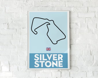 Silverstone Poster - Etsy UK