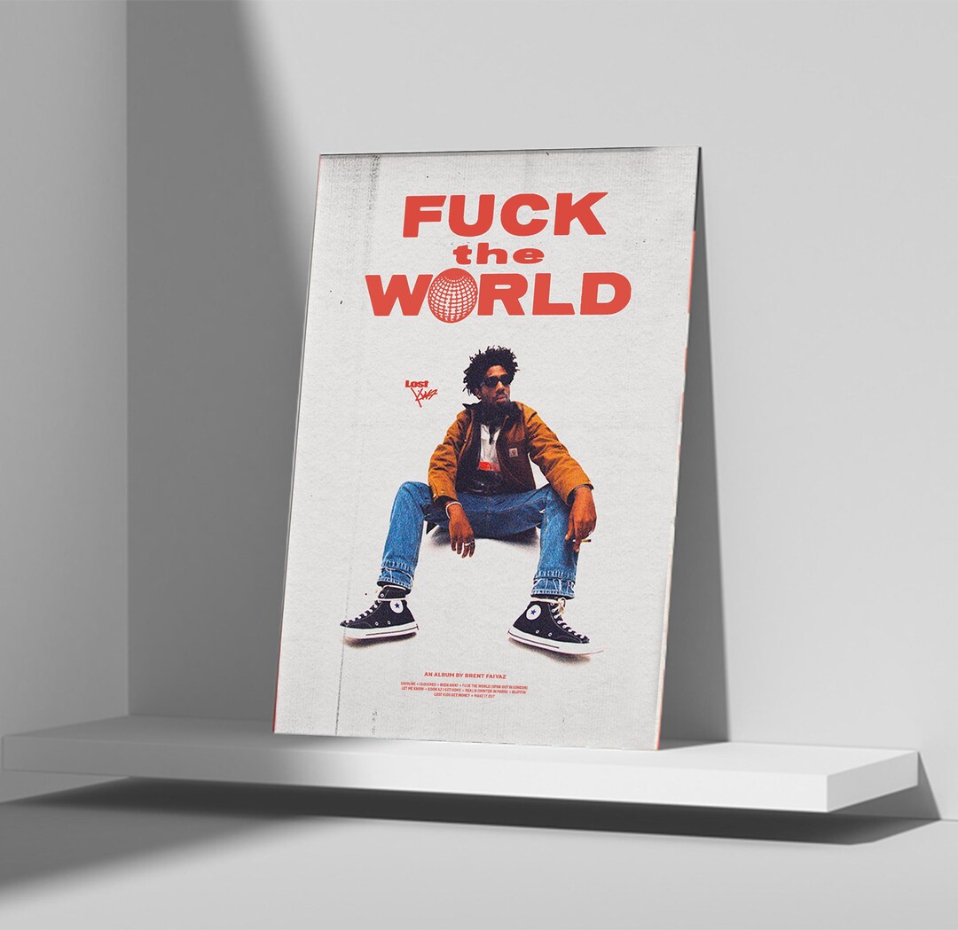 Bold Typography Urban Poster, Retro Hip Hop Style Wall Art, Grunge ...