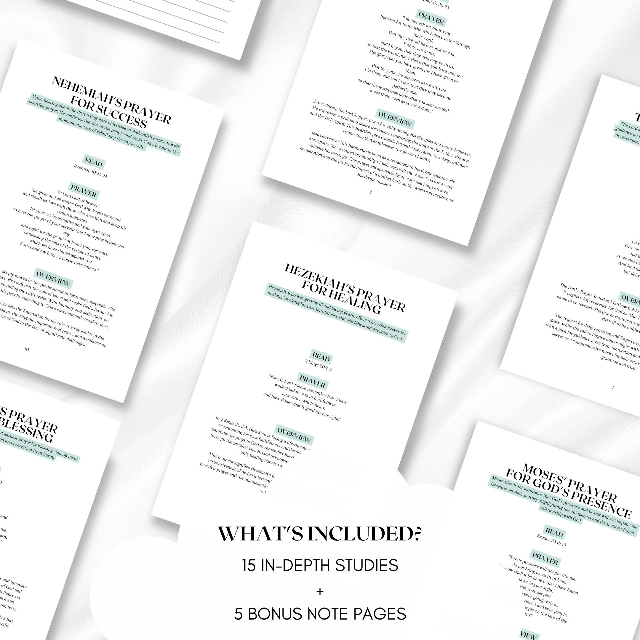 Prayers of the Bible Study Guide Devotional Study Goodnotes Planner ...