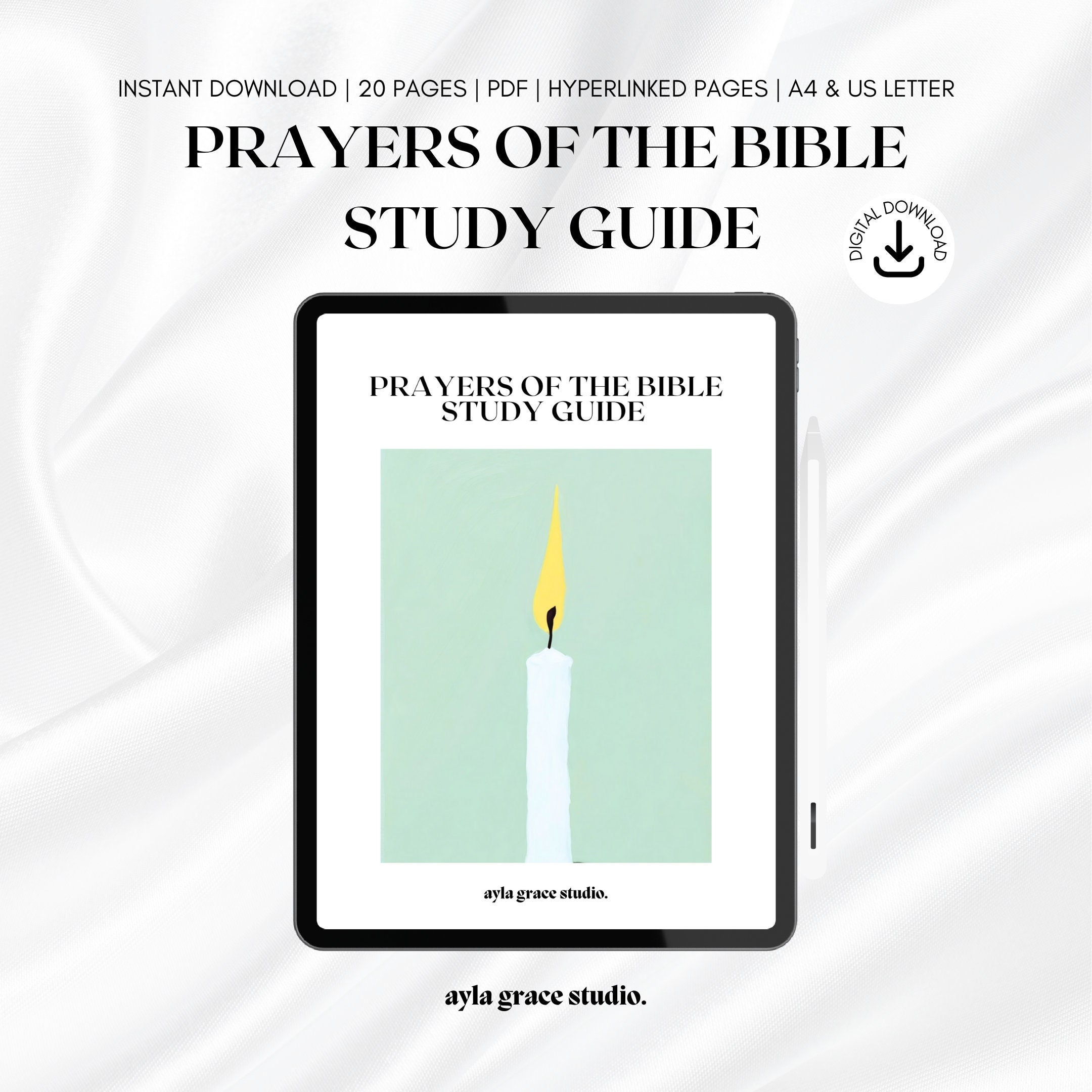 Prayers of the Bible Study Guide Devotional Study Goodnotes Planner ...