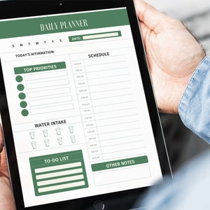 Daily to Do List Printable, Minimalist Productivity Planner, Daily ...