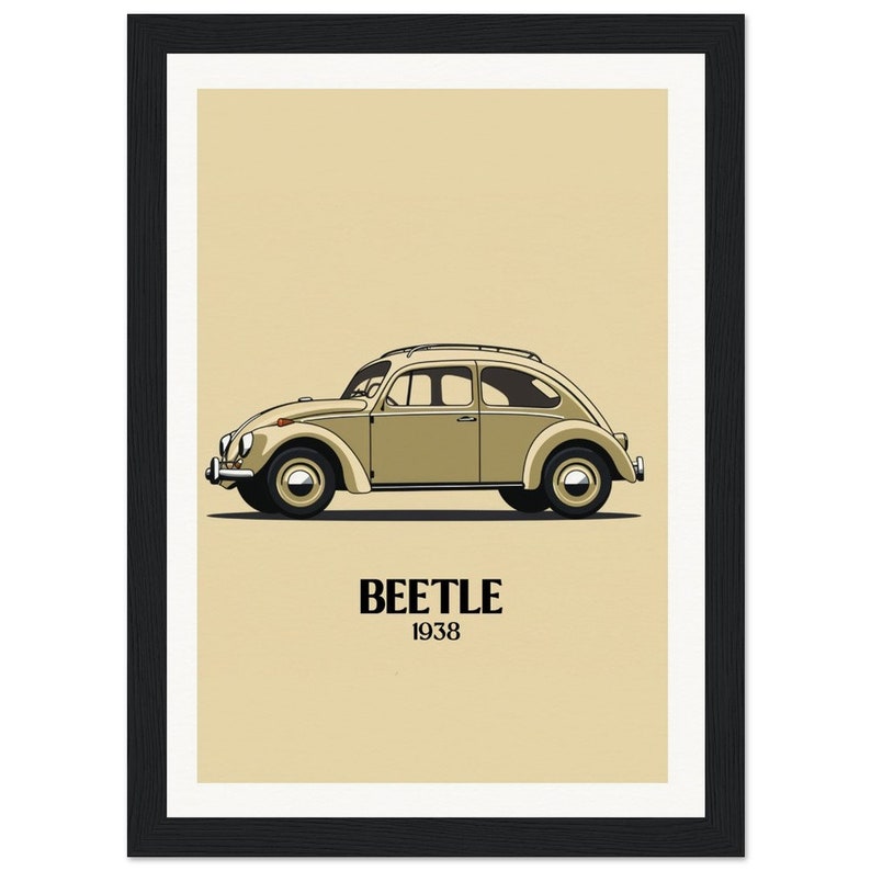 Volkswagen Beetle 1938 Print, Car Poster, Living Room Prints, Gift - Etsy