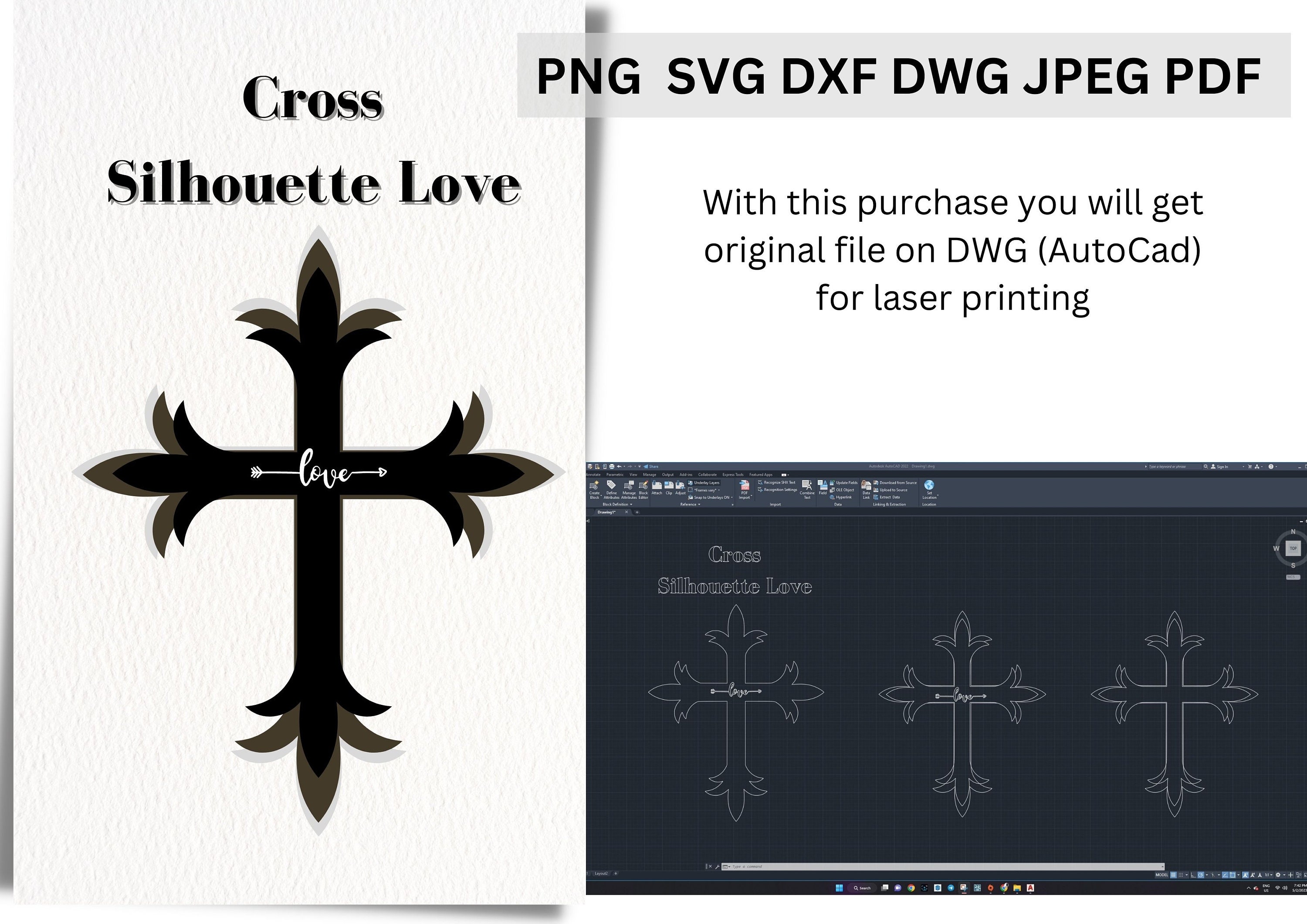 Cross Svg PNG DXF Clipart Religious Download Cross Clipart - Etsy Ireland