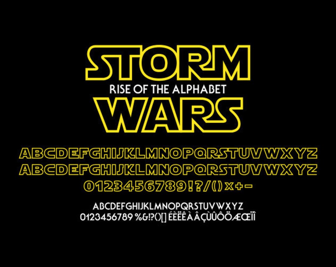 STAR WARS Vector Alphabet (ai, Eps, Svg, Png) - Etsy