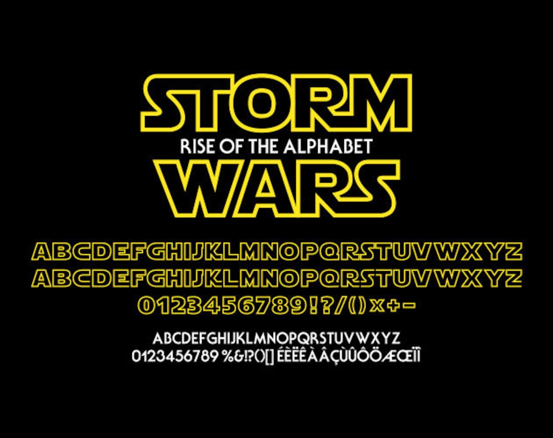 STAR WARS Vector Alphabet ai, Eps, Svg, Png - Etsy Canada