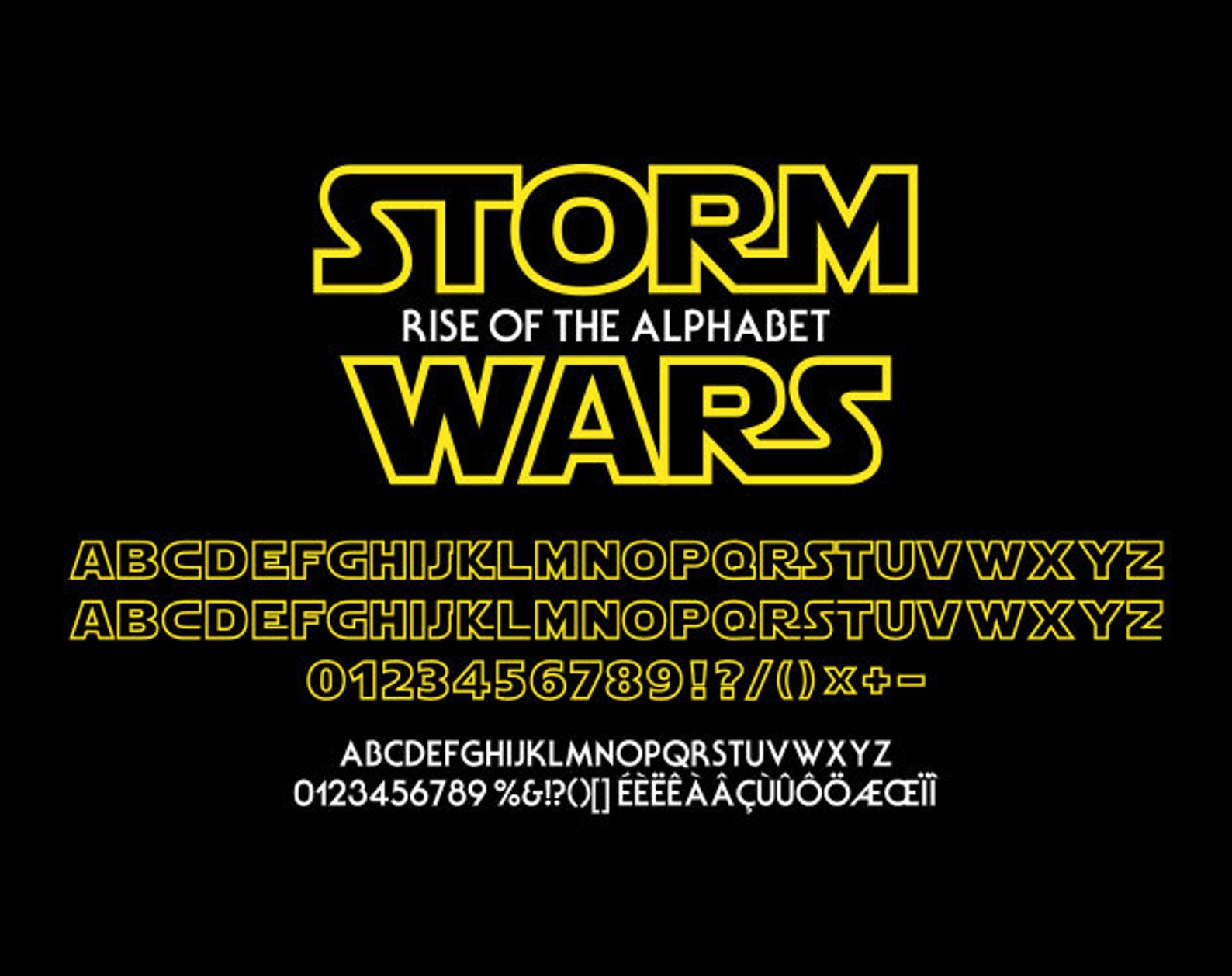 STAR WARS Vector Alphabet ai, Eps, Svg, Png - Etsy Canada