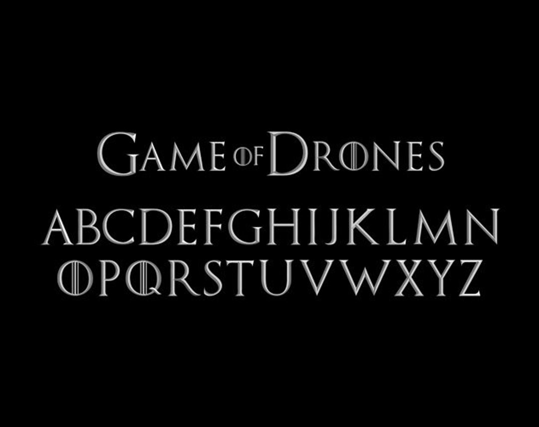 GAME OF THRONES Vector Alphabet ai Eps Svg Png - Etsy