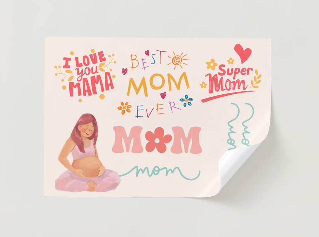 Beautiful Printable Mom Breakfast Placemat, Moms Birthday Decor, Mother ...