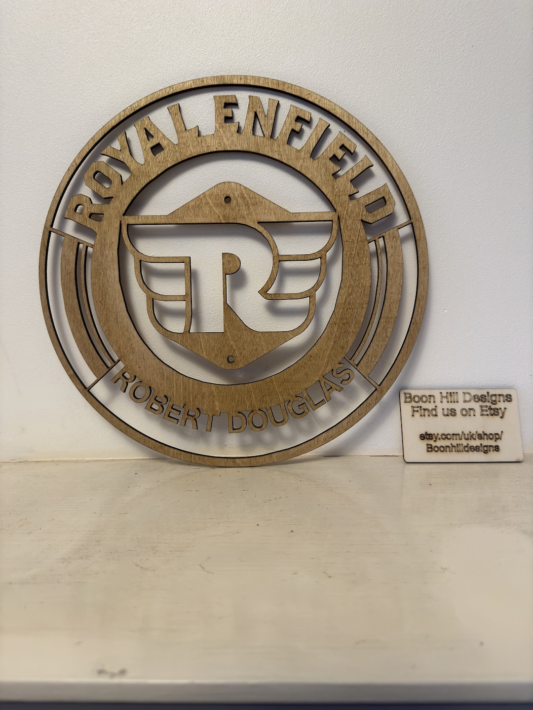 Royal Enfield Sign,wooden Personlised Badge Wall Art - Etsy