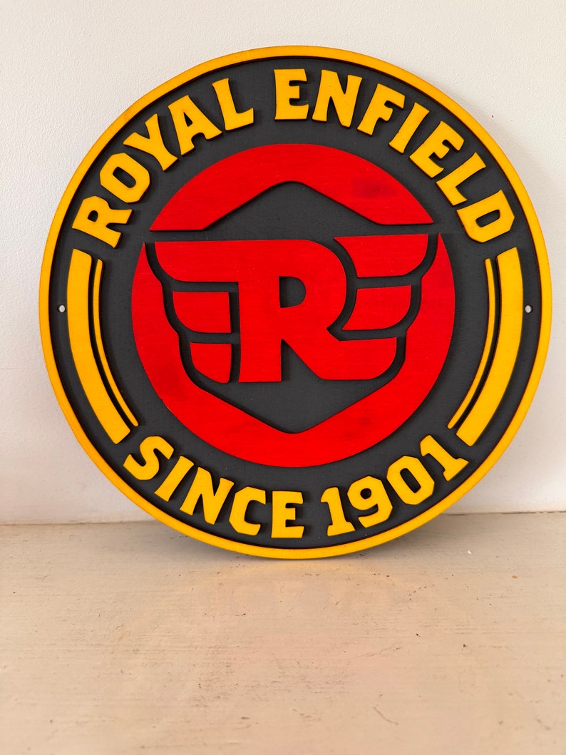 Royal Enfield Sign, Badge Wall Art - Etsy Canada
